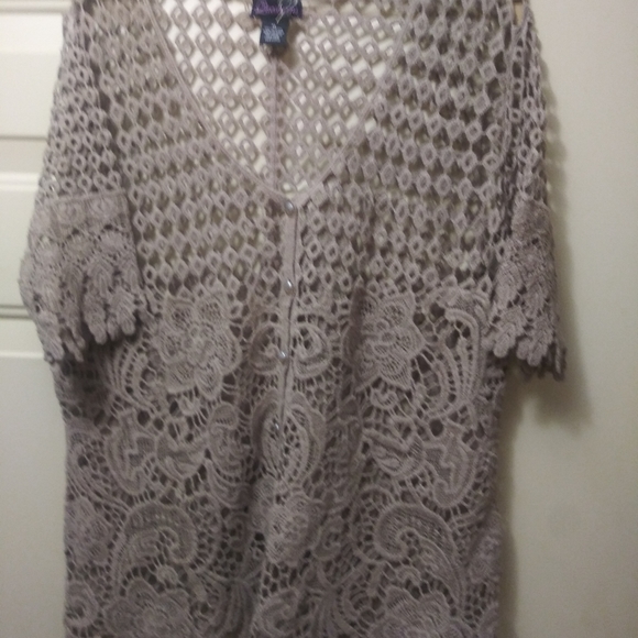 Questions | Sweaters | Taupe Crochet Sweater | Poshmark